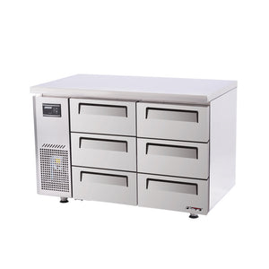 Turbo Air KUR12-3D-6N S/S 6 Drawer Under Bench Chiller 311L